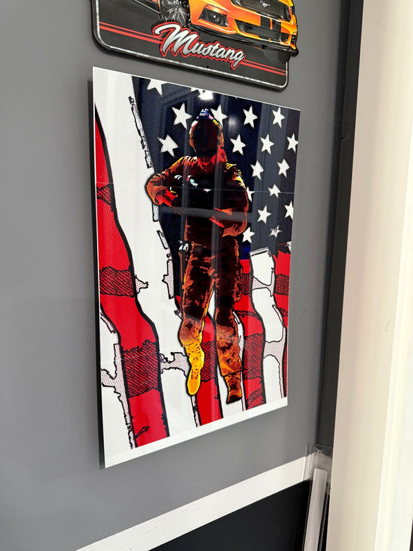 Signed The Operator (Limited Edition) 18″ × 12″ Aluminum Art Print by